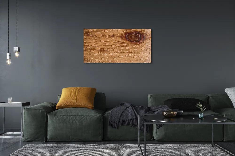 Obrazy na plátně Kapky vody dřeva 120x60 cm