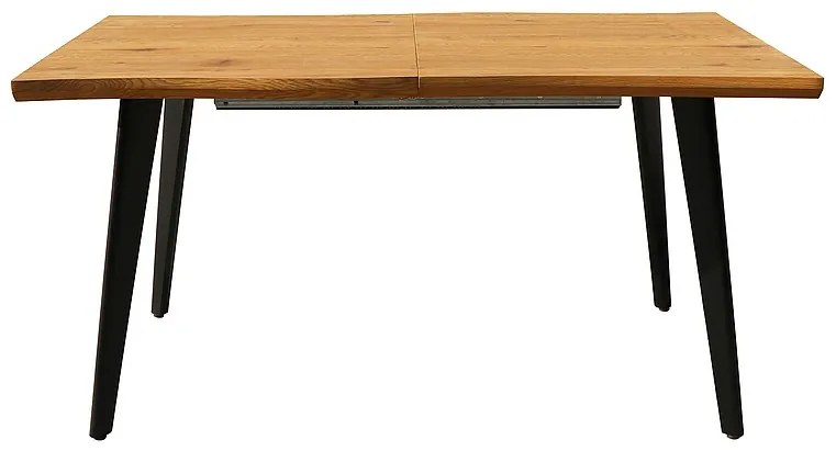 Rozkládací jídelní stůl 120-180 cm Faustina (dub artisan + černá) (pro 4 až 8 osob). 1050174