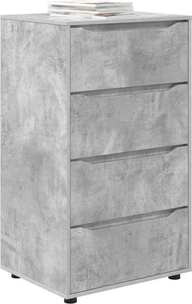 Úložné skříně 60 x 48 x 105 cm Kompozitní dřevo Betonově šedá 3406238