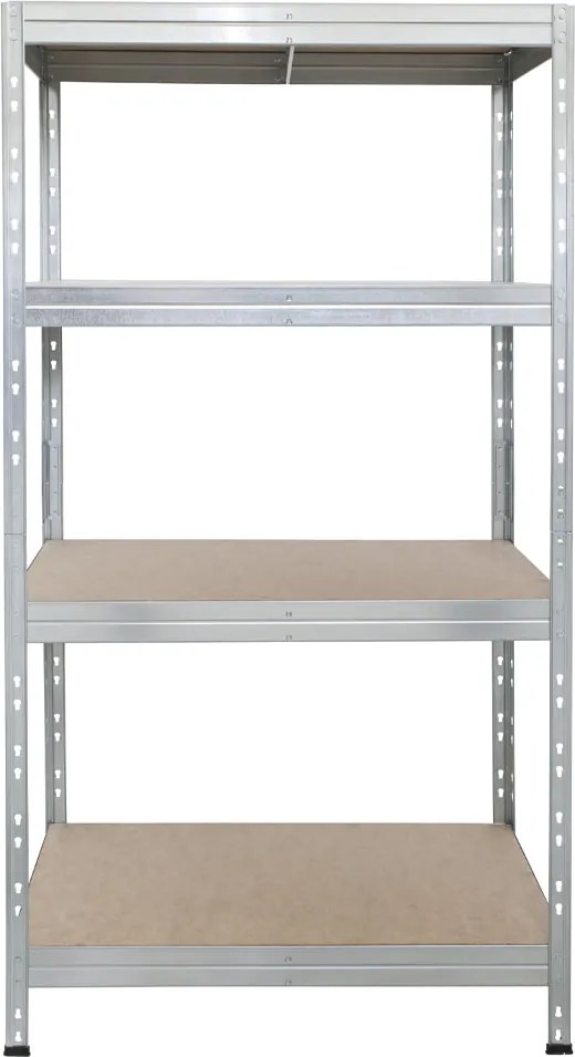 Kovový regál RIVET PRO 180x90x45 DTD dřevotříska 4 úrovně pozinkovaná