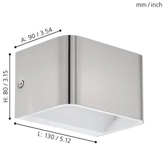 Eglo 98424 - LED Nástěnné svítidlo SANIA LED/6W/230V