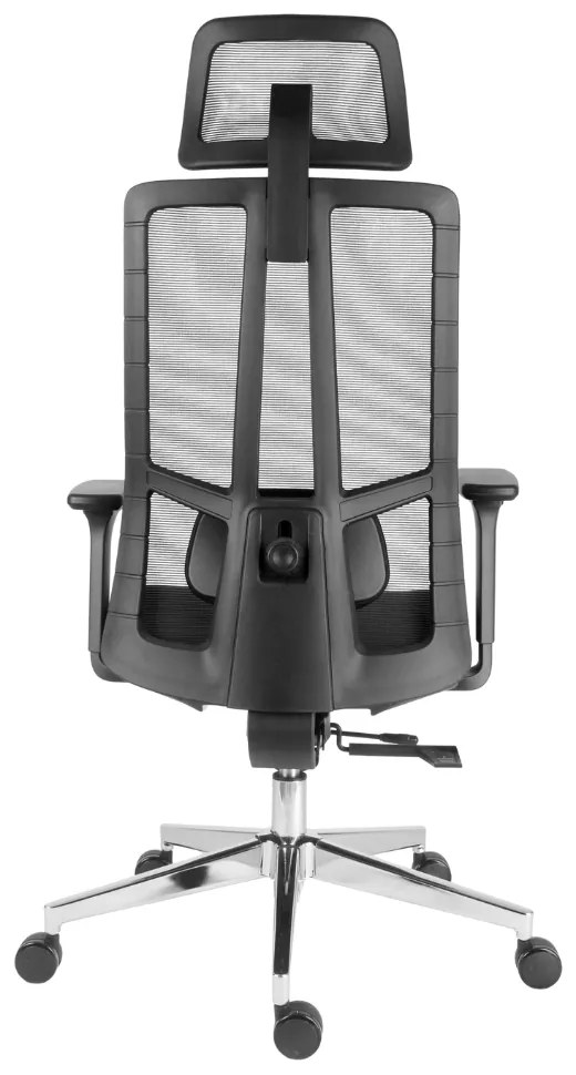 Ergonomická kancelářská židle ERGODO ELVON - černá síťovina / nosnost 150 kg