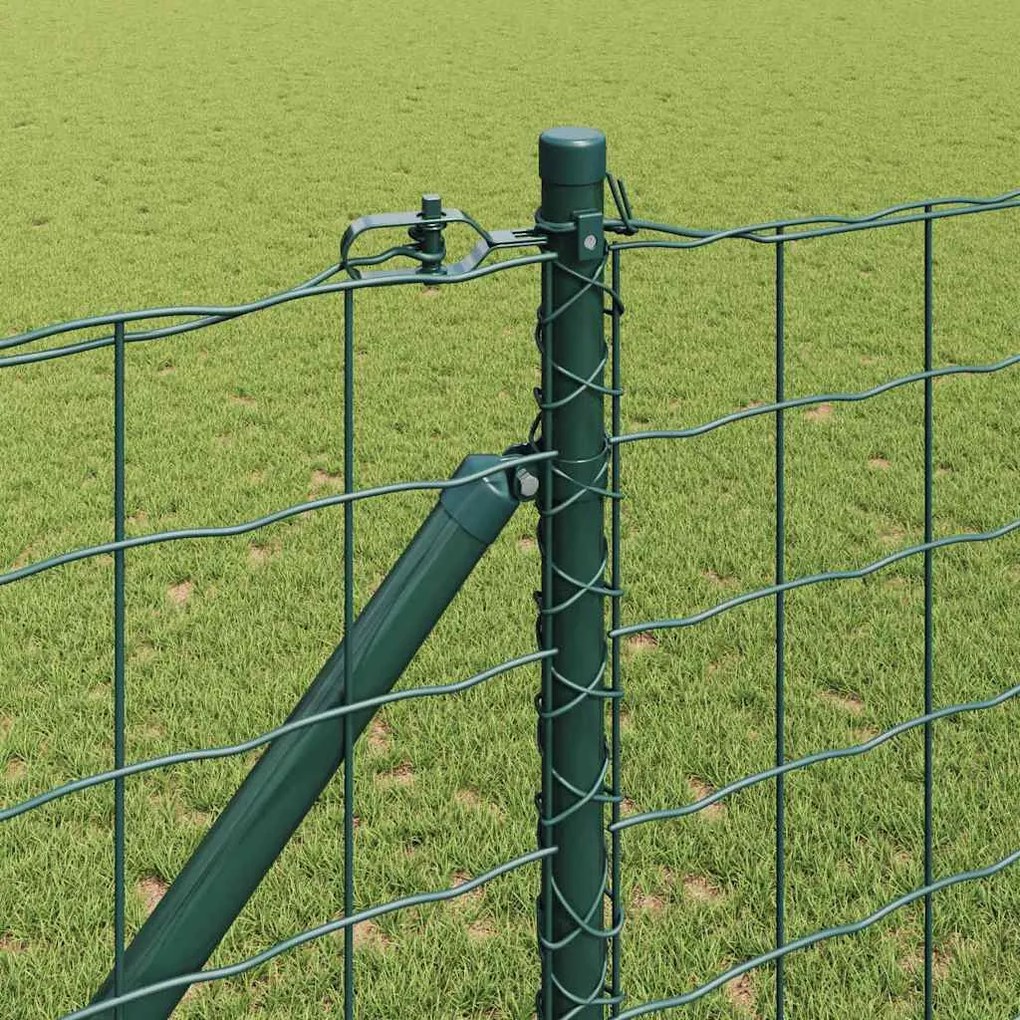 Evropský plot s hroty 10 x 1,4 m Ocel potažená PVC Zelená 3350573