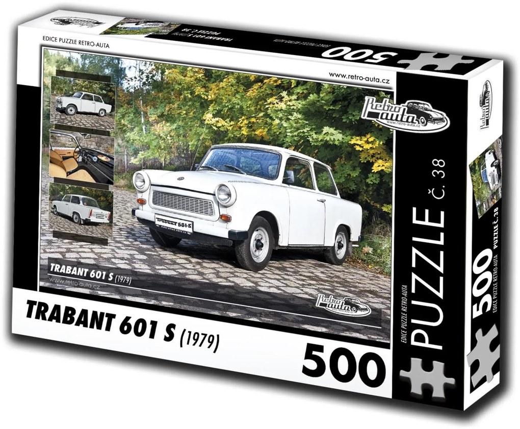 Puzzle retro-auta puzzle č. 38 trabant 601 s (1979) 500 dílků