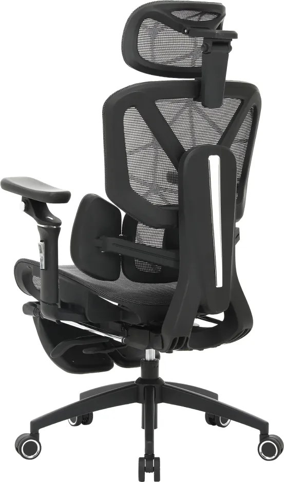 Ergonomická kancelářská židle STORM - tmavě šedá síťovina / nosnost 150 kg