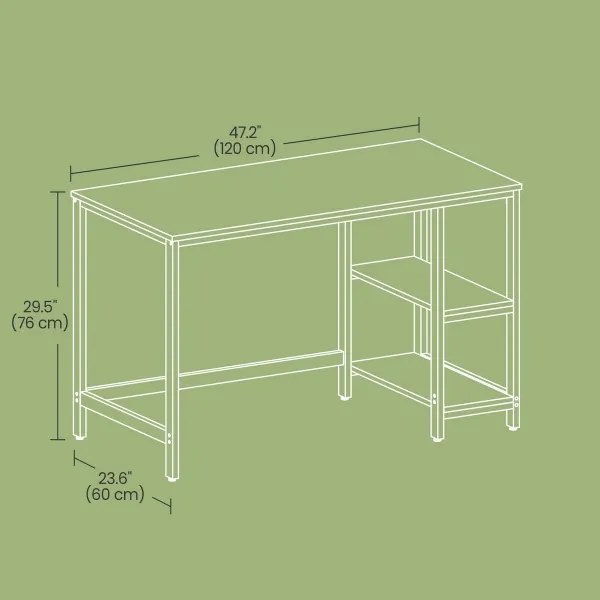 Psací stůl SOLEA hnědá/černá