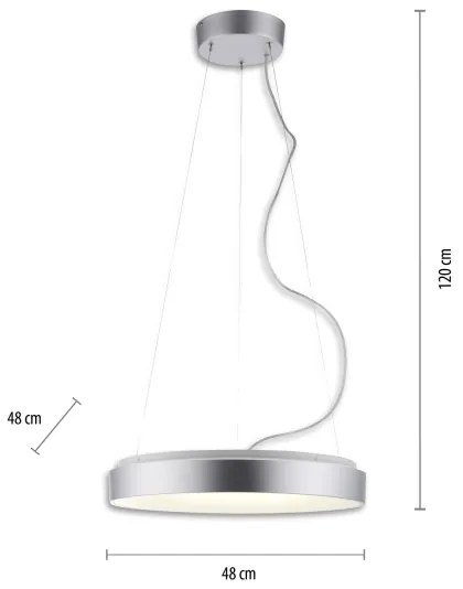 JUST LIGHT. 17075-21-LED Stmívatelný lustr na lanku KETO ANIKA LED/26,5W/230V+DO