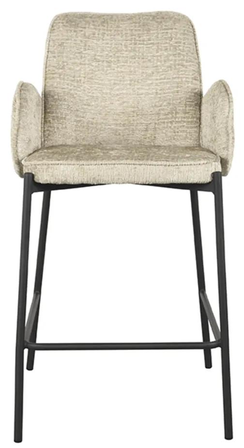 Barová židle Joni - béžová - výška tkaniny 65 cm
