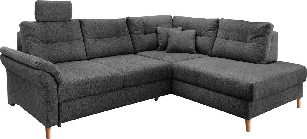 XXXLutz ROHOVÁ SEDAČKA, textil, antracitová Livetastic - Sedací soupravy - 002310012714