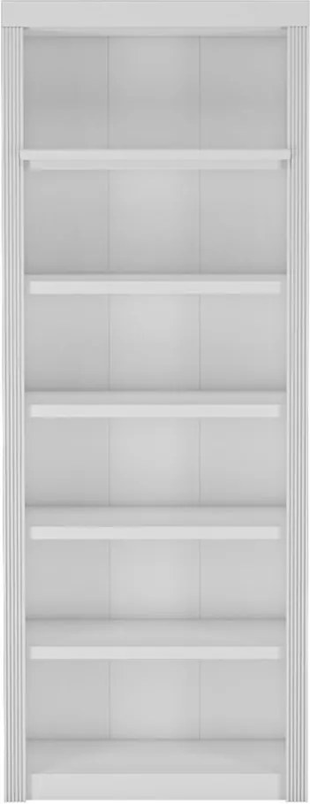 Bílá knihovna z borovicového dřeva Støraa Bailey, 83 x 213 cm