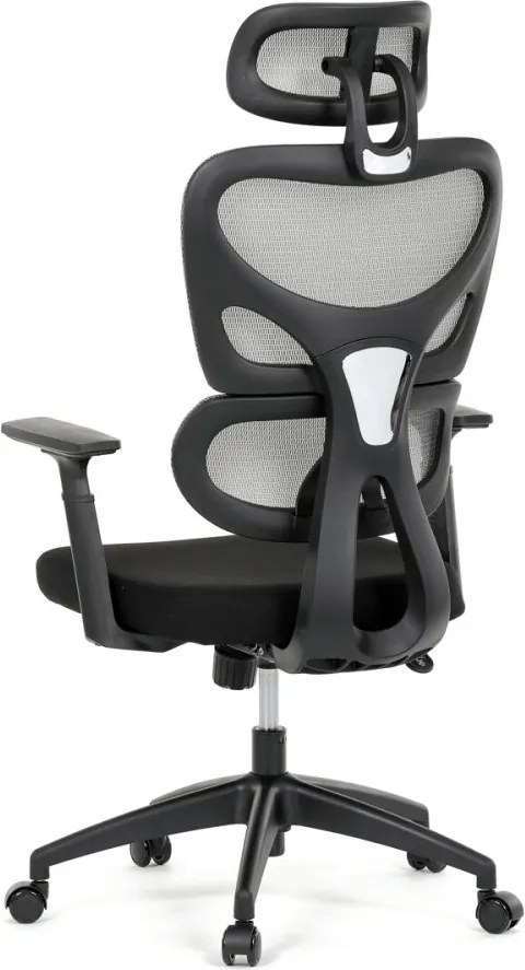 Kancelářská židle KA-K2080 GREY, houpací mechanismus, šedá (69 x 62) cm