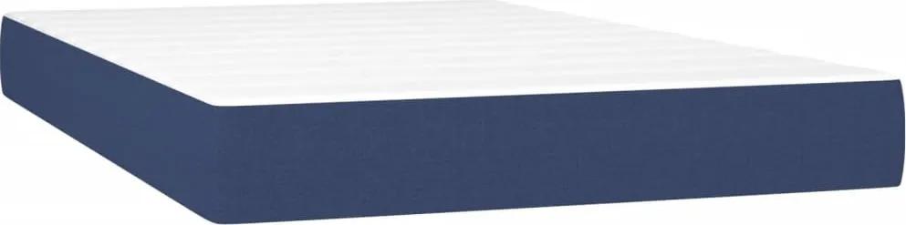 vidaXL Box spring postel s matrací 120x200 cm textil [3140927] Barva: Tmavě šedá