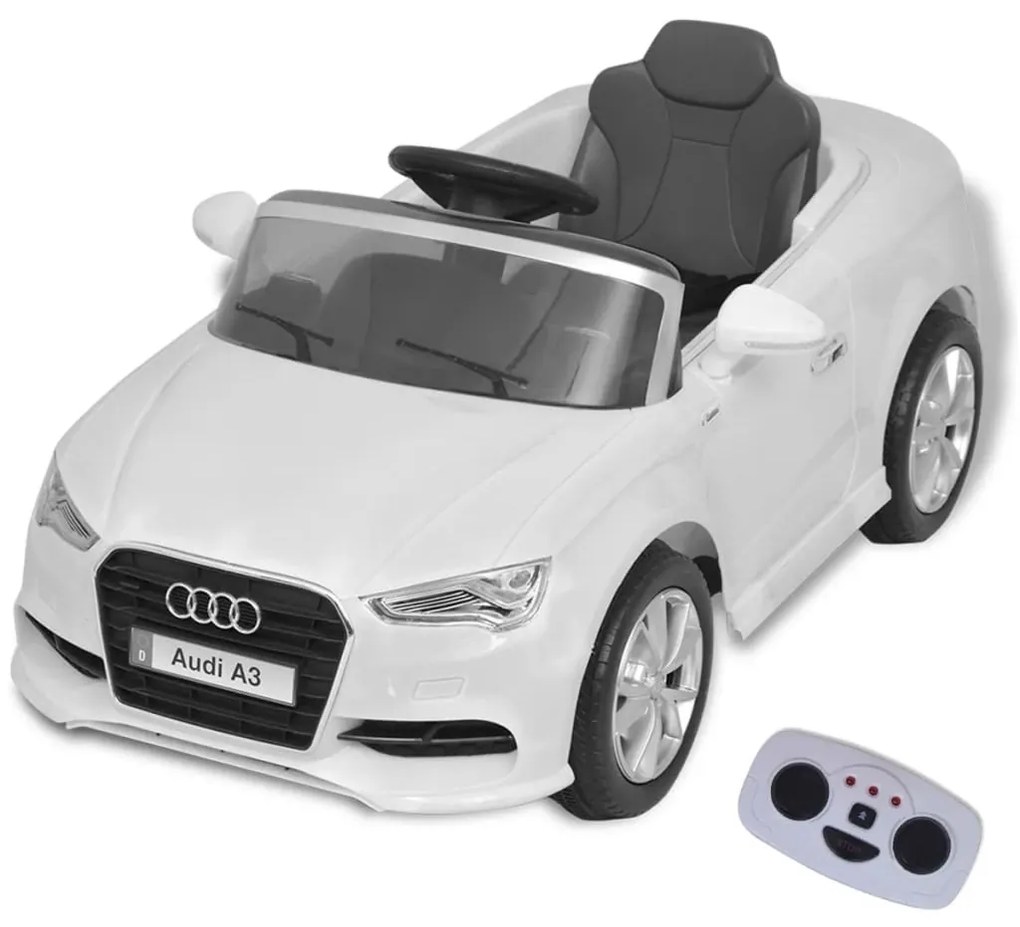80151 vidaXL Elektrické dětské auto s dálkovým ovládáním Audi A3 bílé