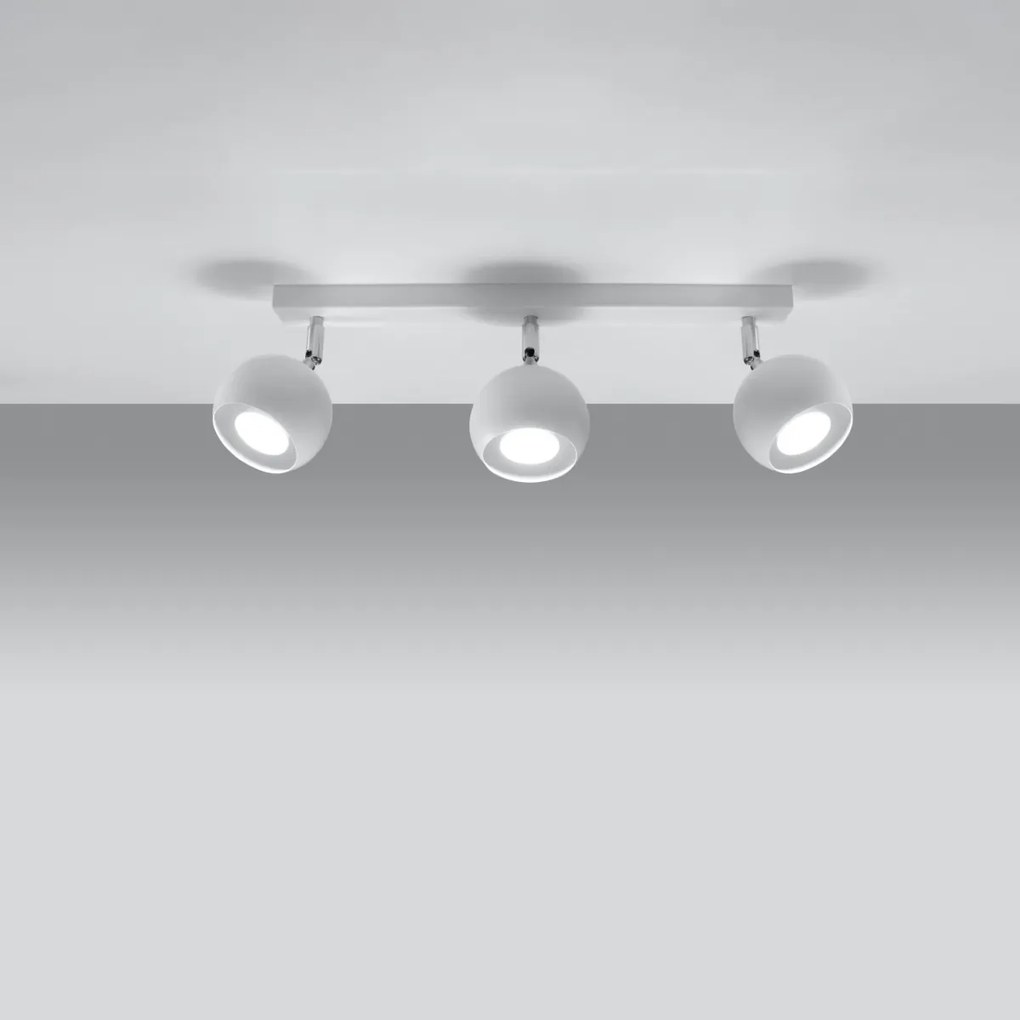 Sollux Lighting Stropní svítidlo OCULARE 3 bílé