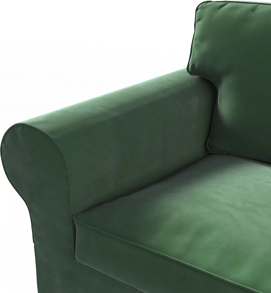 Potah na pohovku IKEA Ektorp 3-místná, nerozkládací barva zelená látka lesklé, sametová