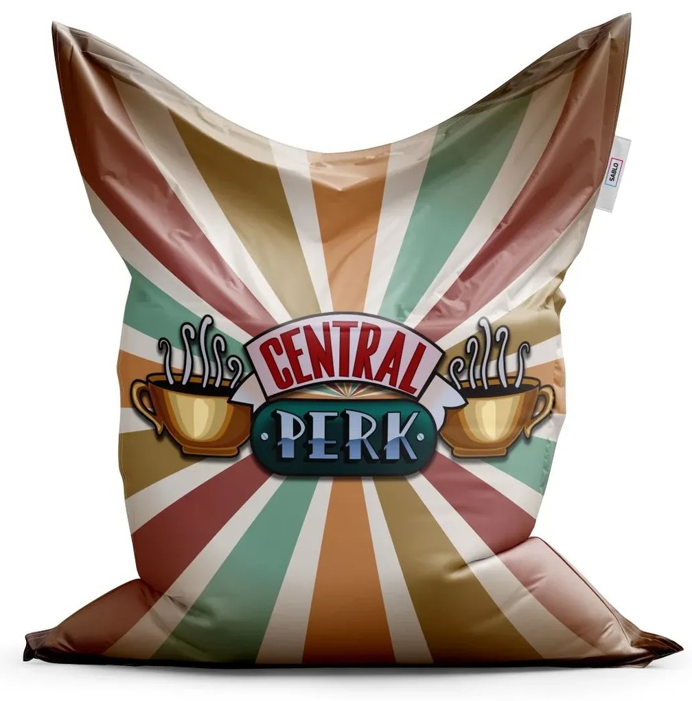 Sablio Sedací vak Seriál přátelé CENTRAL PERK Abstrakce - 150x100 cm