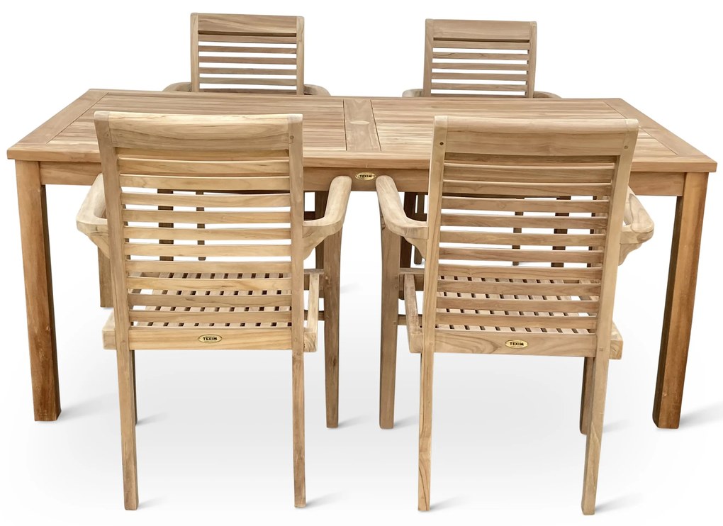 Noela Zahradní teakový set 1+4 pro 4 osoby Garden IV.