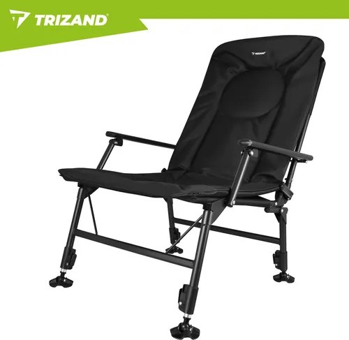 Skládací rybářská židle Trizand s nastavitelným opěradlem a nohama
