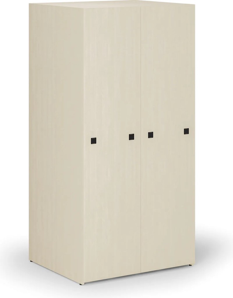 Velkokapacitní skříň s výsuvnými regály, 989 x 846 x 2000 mm, bříza