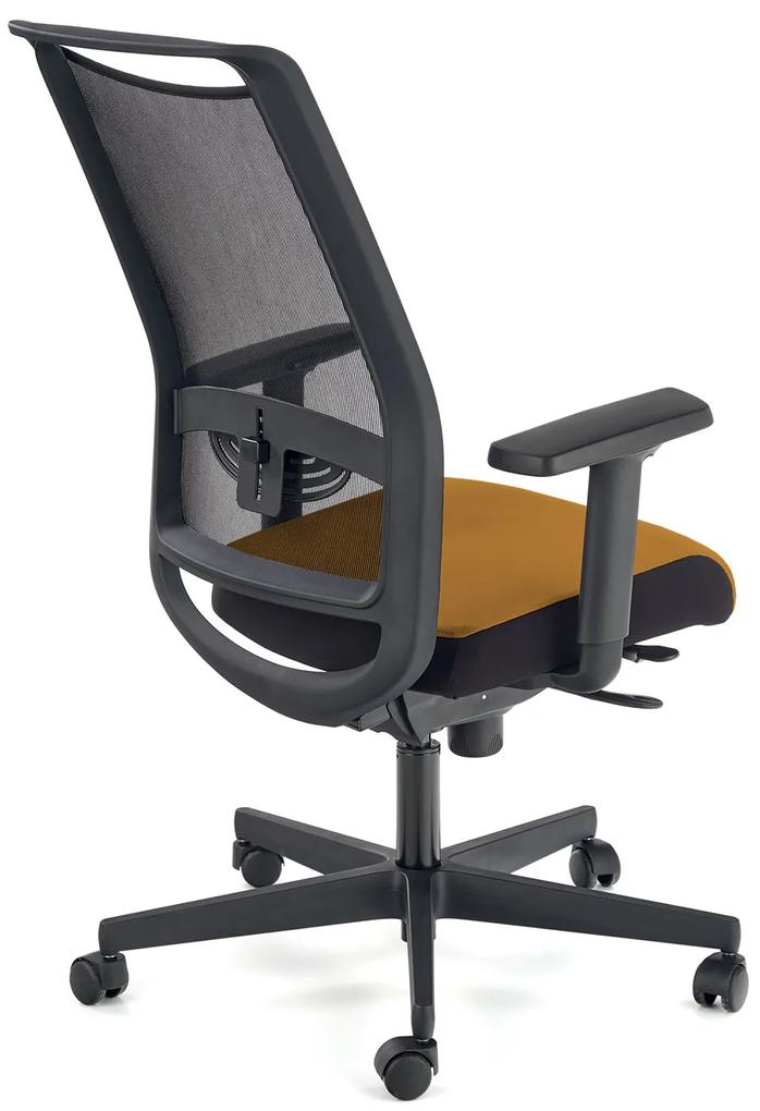Kancelářská židle Galatta (černá + hořčicová). 1028144