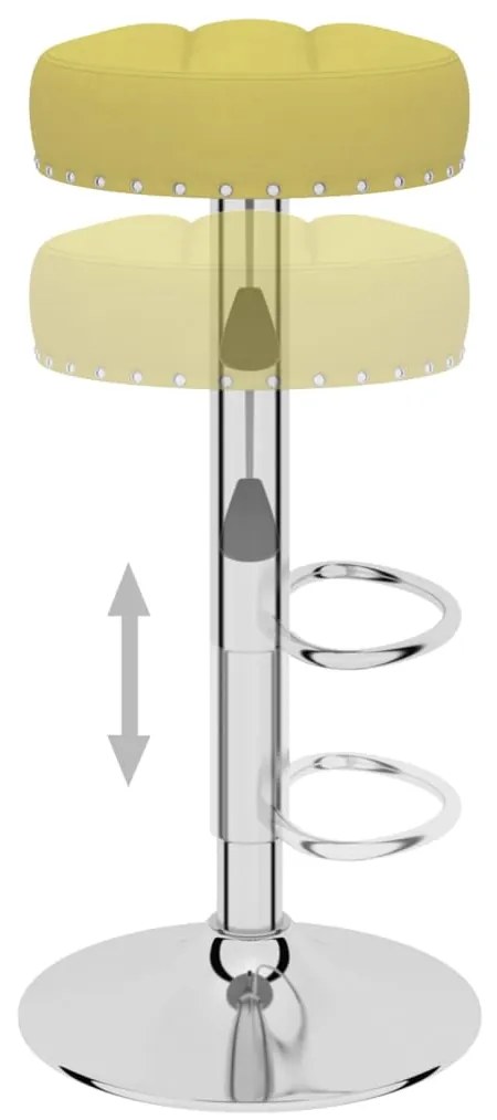 vidaXL Marketos Barové židle 2 ks zelené textil