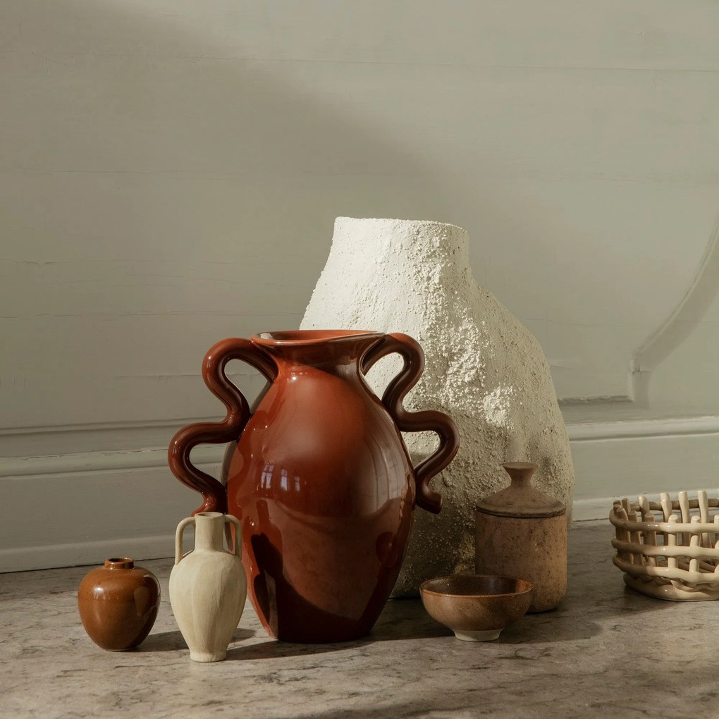 FERM LIVING Váza Verso, Terracotta