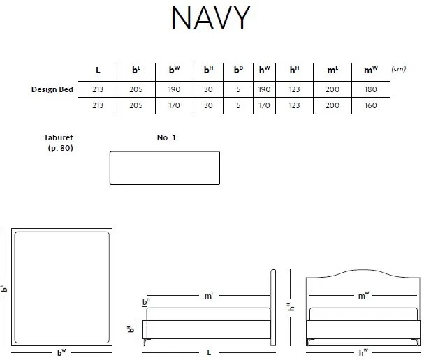 Materasso Čalouněná postel NAVY boxspring ROZMĚR: 2x (100x200) cm - boxspring