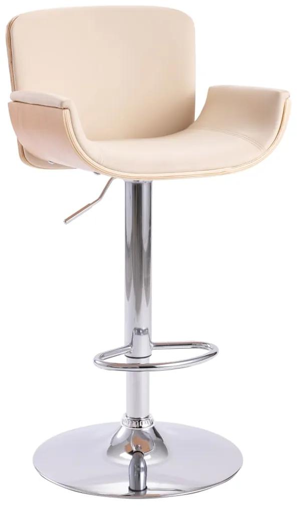 287377 vidaXL Barová židle krémová umělá kůže | BIANO