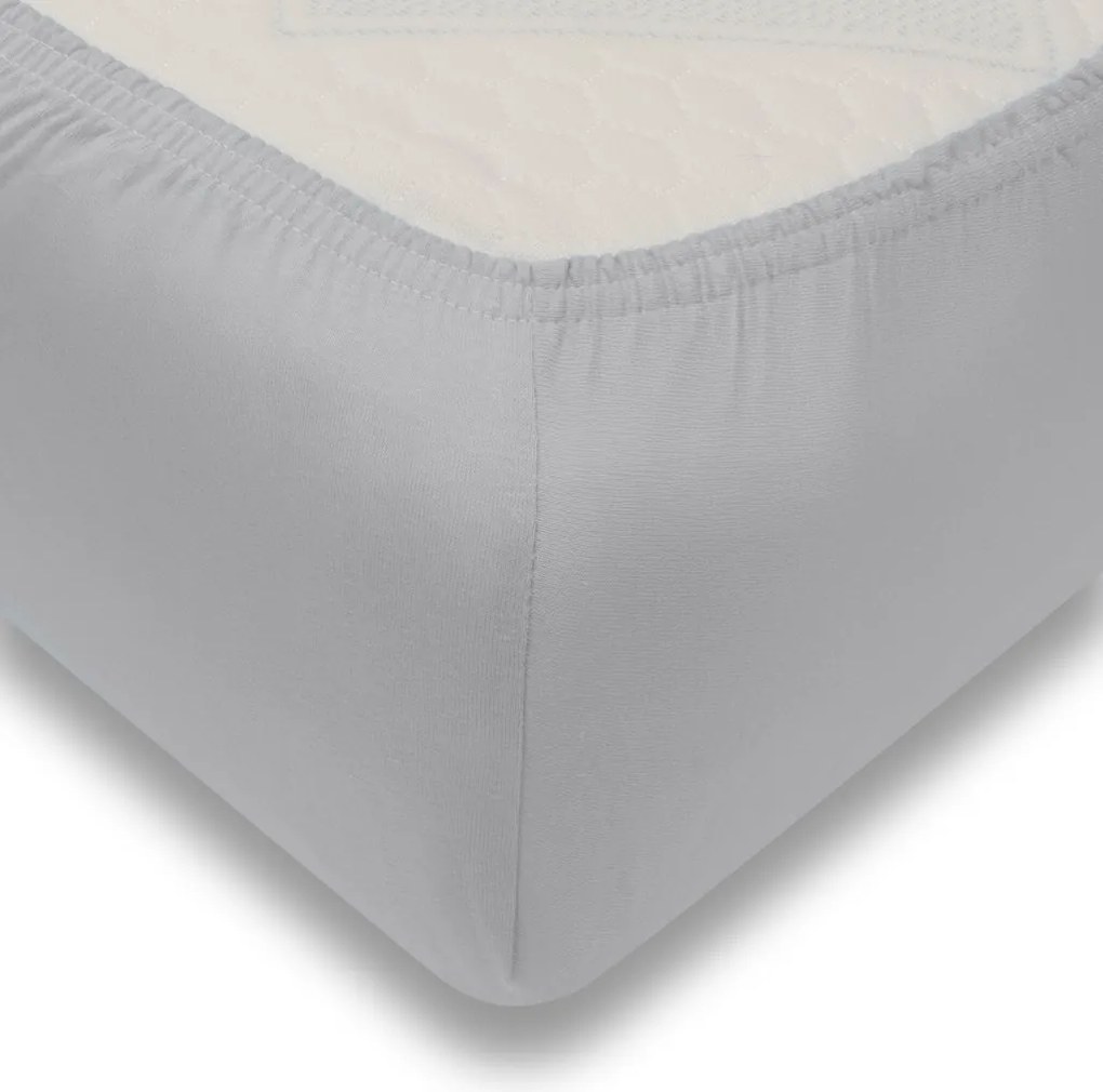 Jersey prostěradlo do postýlky New Baby 120x60 šedé