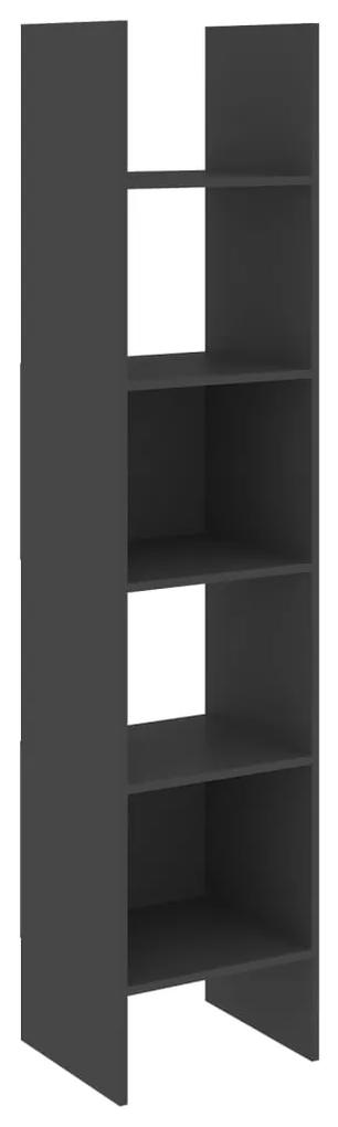 Knihovna Carda - dřevotříska - 40x35x180 cm | šedá