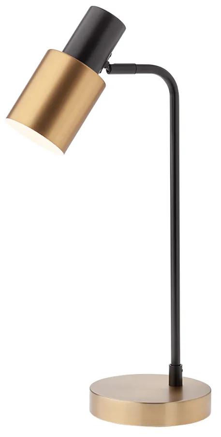 Smarter 01-3081 stolní lampa Aurum, matně černá, matně zlatá, 1xE27, 46,5cm