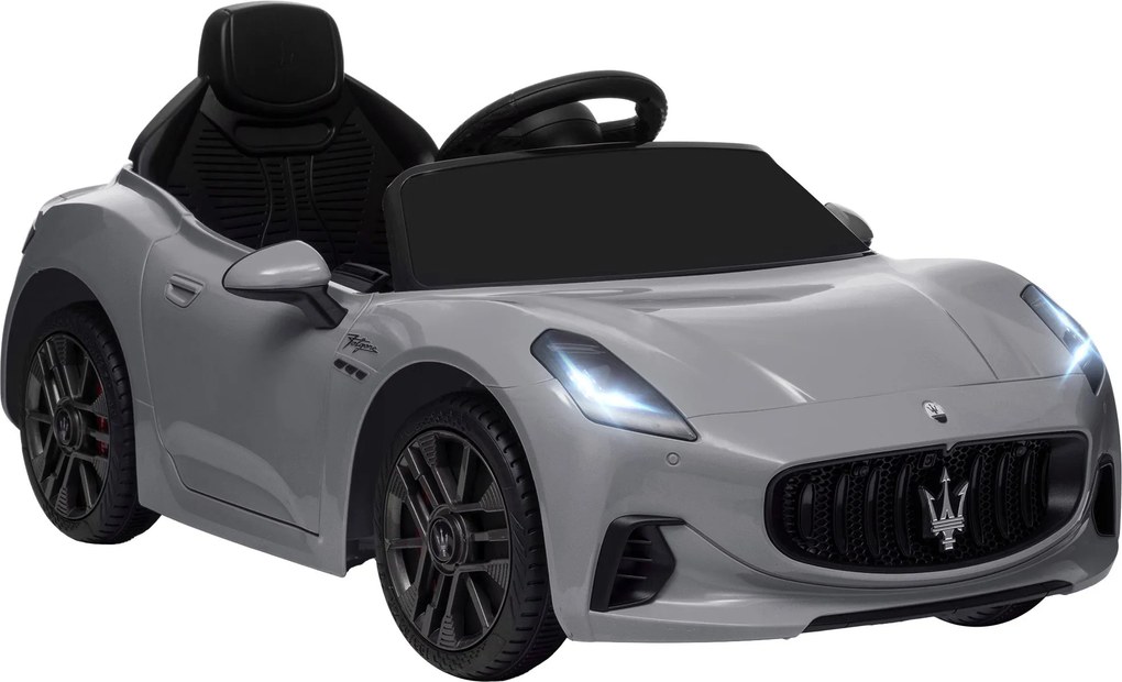 Dětské elektrické auto AIYAPLAY 12V s dálkovým ovládáním 2.4 GHz, 2 motory, vozidlo pro děti s klaksonem, LED světly, hudbou, jemným rozjezdem, elektr