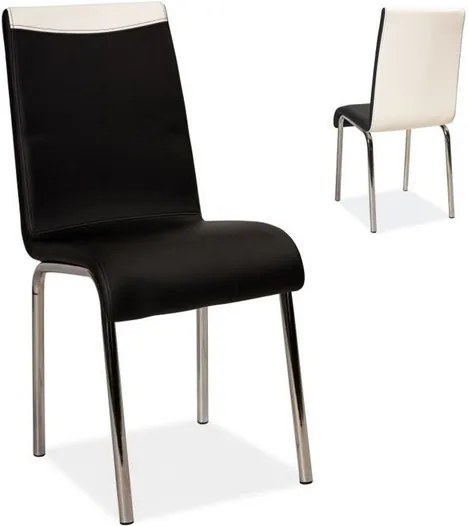 Jídelní židle H 161 -  černo/bílá