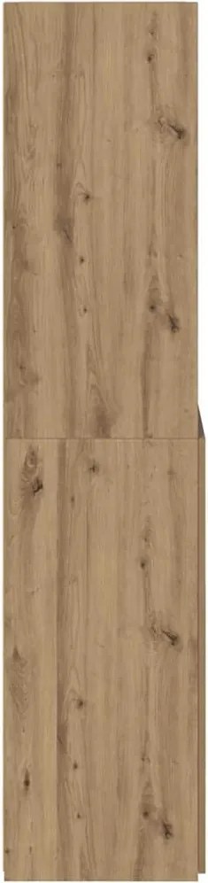 Vysoký bufet Artisanový dub 80 x 42,5 x 185 cm Kompozitní dřevo 3402633