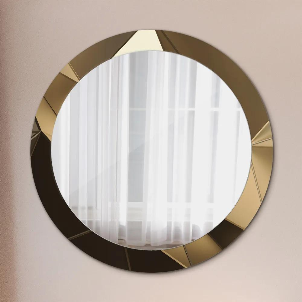 Kulaté dekorativní zrcadlo Moderní abstrakce fi 80 cm