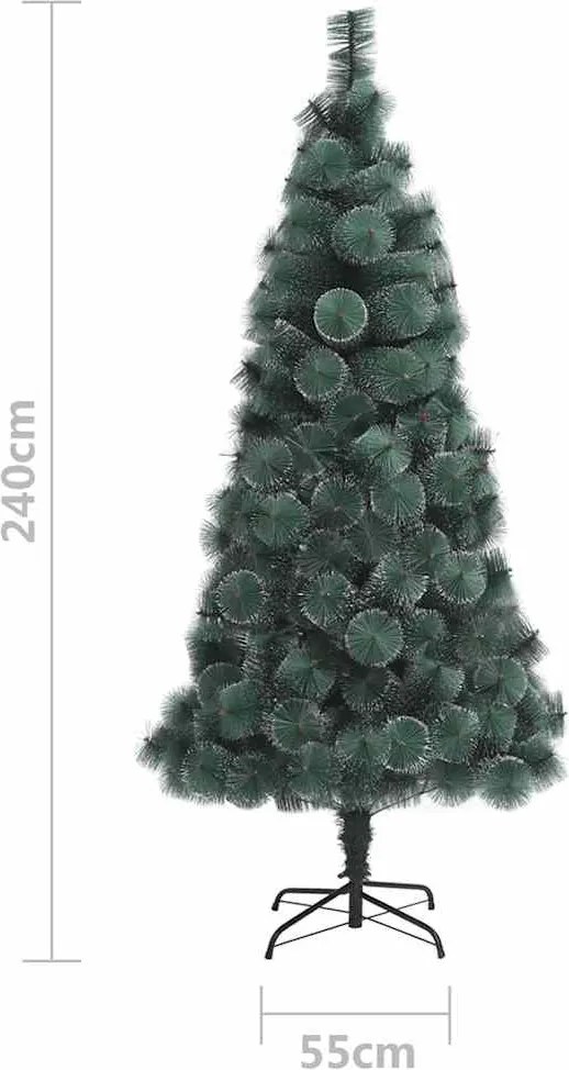Umělý vánoční stromeček se stojanem zelený 240 cm PET 328486
