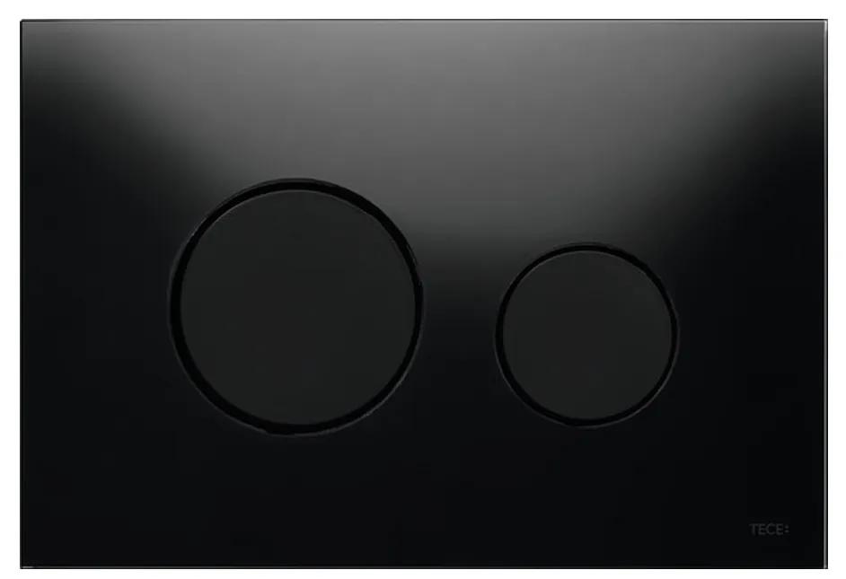 TECE TECEloop- Ovládací tlačítko, skleněné, černé sklo - černá 9240657