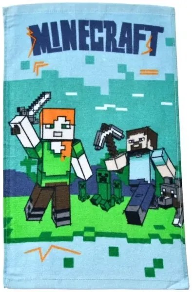 Carbotex Dětský froté ručník Minecraft Vzhůru do Boje 30x50 cm