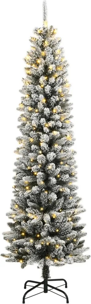 Umělý vánoční stromek s 300 LED a sněhem 180 cm 3315770
