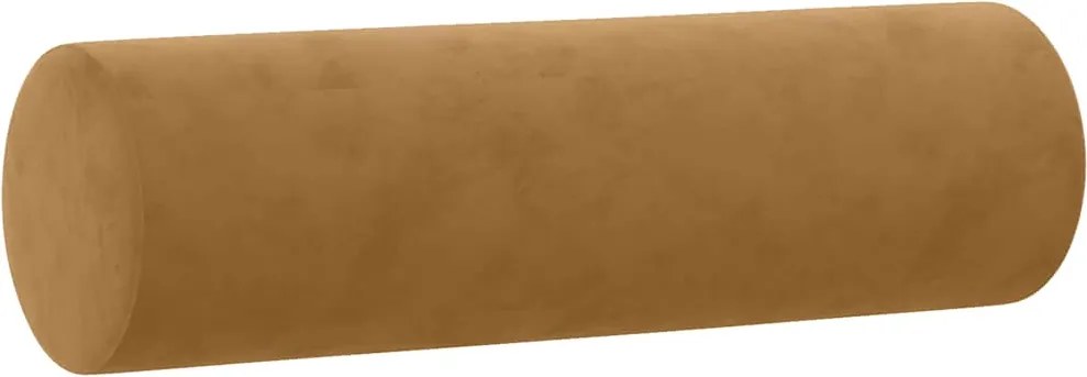 2místná pohovka s polštáři hnědá 140 cm samet 3200888