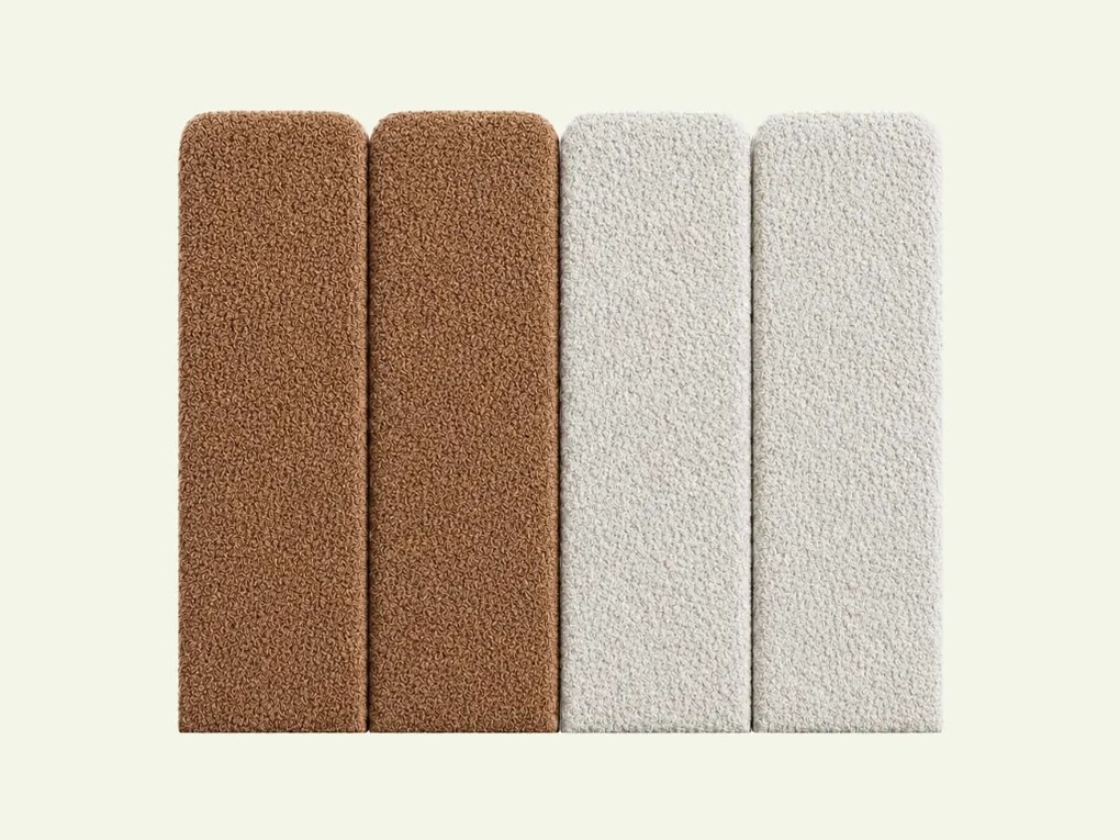 Rovný čalouněný panel na zeď BOUCLÉ se zaoblenými rohy Zvolte barvu: Petrolejová, Zvolte rozměr: 30x90 cm, Uchycení na zeď: Bez uchycení (možnost použití lepidla)