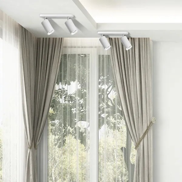 LED RGBW Stmívatelné koupelnové bodové svítidlo TURYN 2xGU10/4,8W/230V IP44 bílá