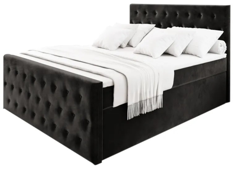 Expedo Čalouněná postel boxspring FENDI, 160x200, casablanca 16