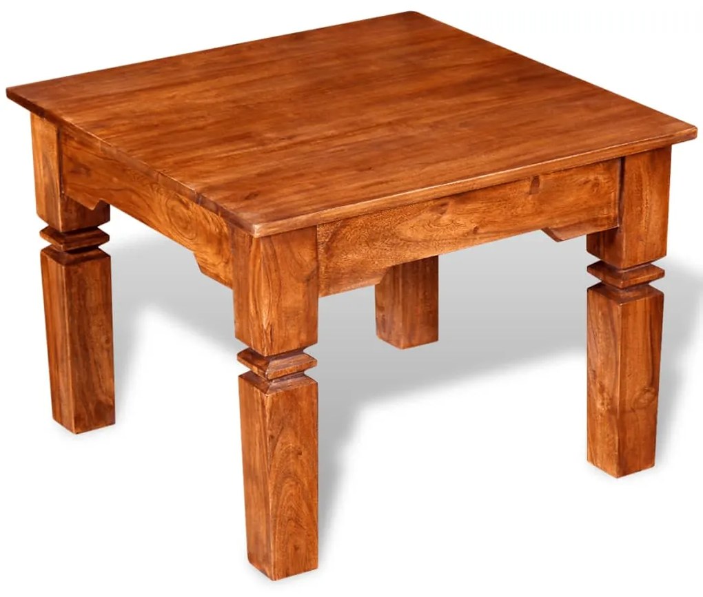 244048 vidaXL Konferenční stolek masivní dřevo 60 x 60 x 45 cm