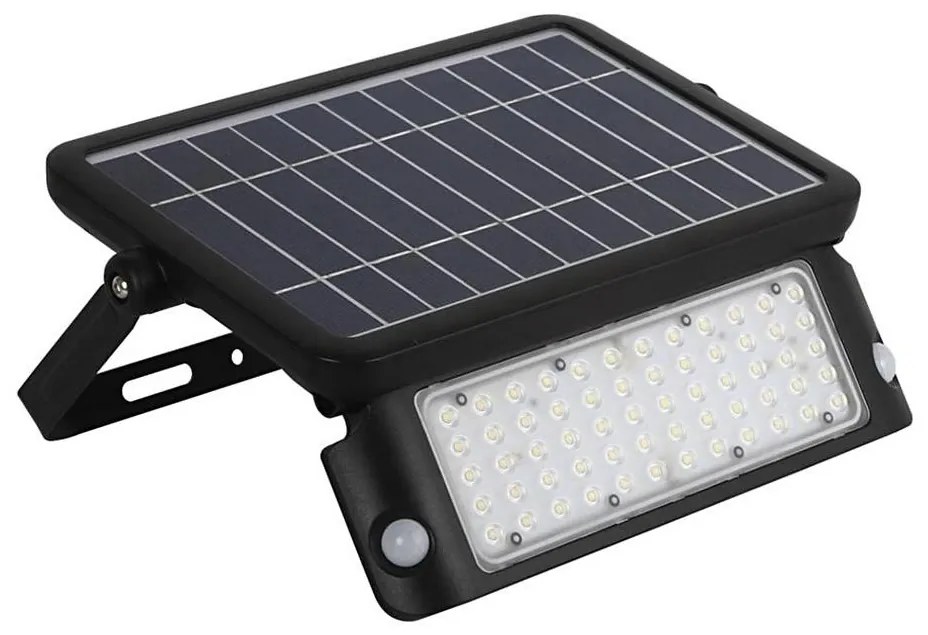 LED Solární reflektor se senzorem LED/10W/3,7V 4000K IP65 7200 mAh