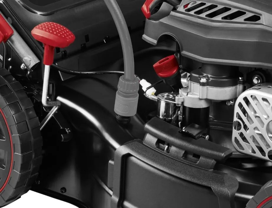 Parkside Performance Benzínová sekačka na trávu s pojezdem a s elektrickým startováním PPBRM 46 B2
