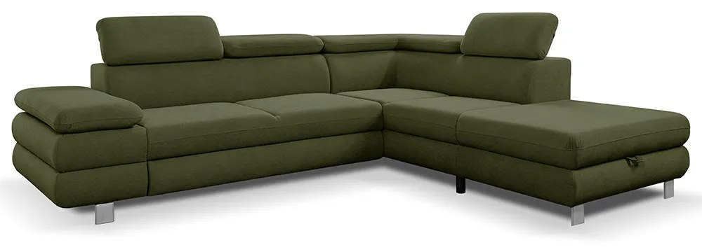 Sedací souprava CONTI NEW | 276x226 cm | PRAVÁ | rozkládací + úložný prostor | VÝBĚR TKANIN