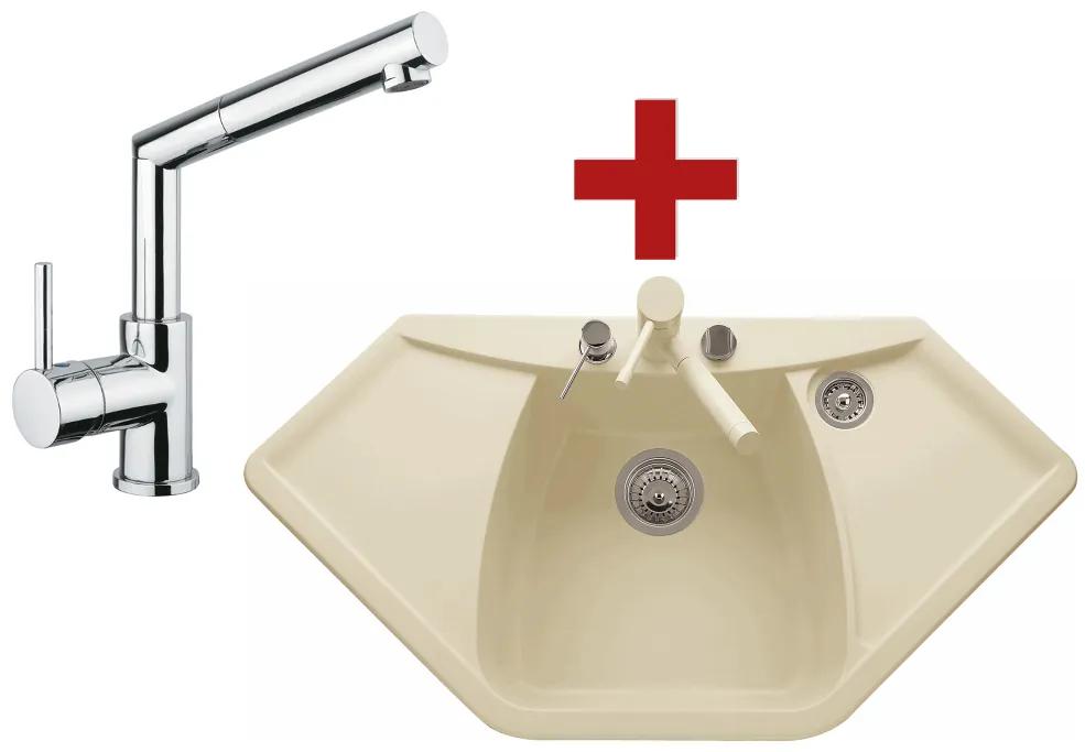 Sinks Sinks NAIKY 980 sahara + Sinks MIX 3 P - 50 Sahara