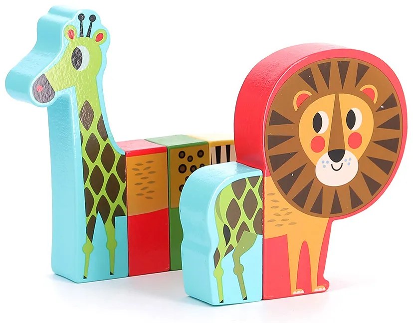 Vilac Dřevěné puzzle Veselé safari
