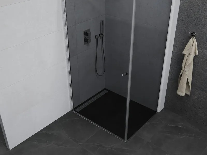Mexen Pretoria sprchový kout 80x70cm, 6mm sklo, chromový profil-šedé sklo, 852-080-070-01-40